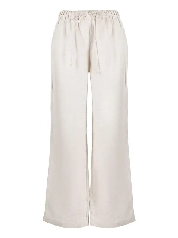 REFORMATION Olina Linen Trousers - Neutrals