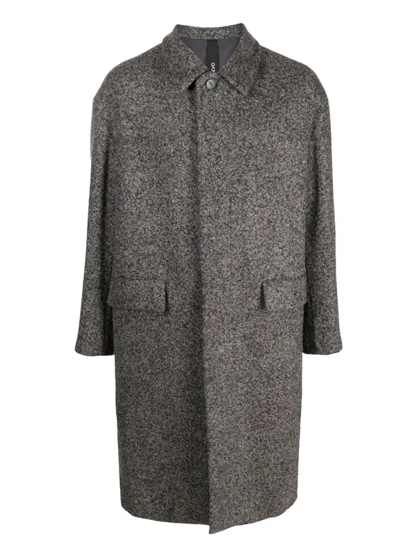 HEVO Cavallino Single-breasted Coat - Grey