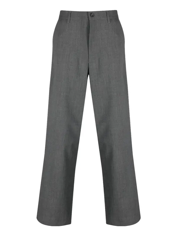 SUNFLOWER Tailored Straight-leg Trousers - Grey
