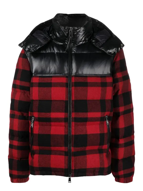 Ralph Lauren Check-print Puffer Jacket - Black