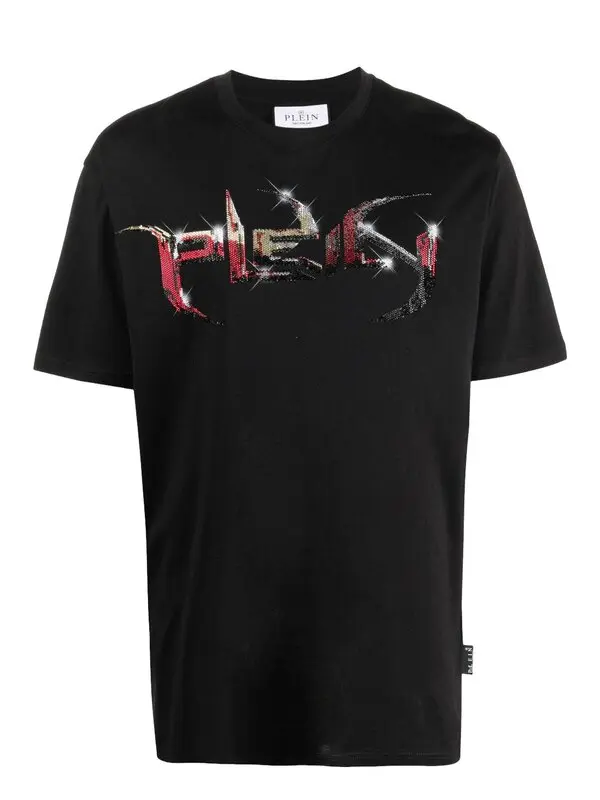 Philipp Plein Logo-print Cotton T-shirt - Black