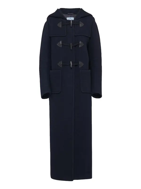 Prada Single-breasted Long Coat - Blue