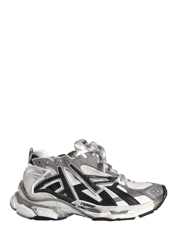 Balenciaga Runner Panelled Sneakers - Grey