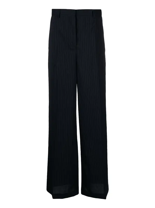 N°21 Tailored Pinstripe Trousers - Blue