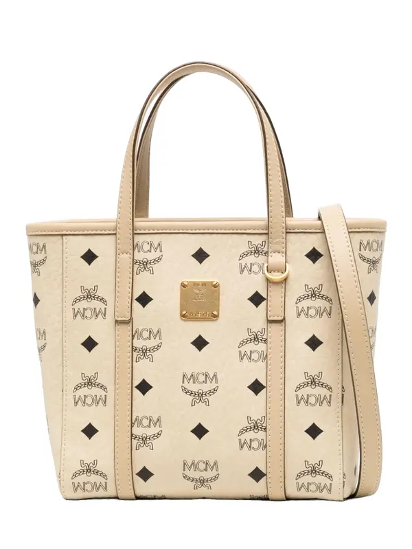 Mcm Aren Mini Tote Bag - Neutrals