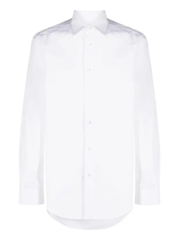 Paul Smith Signature Stripe-cuff Cotton Shirt - White