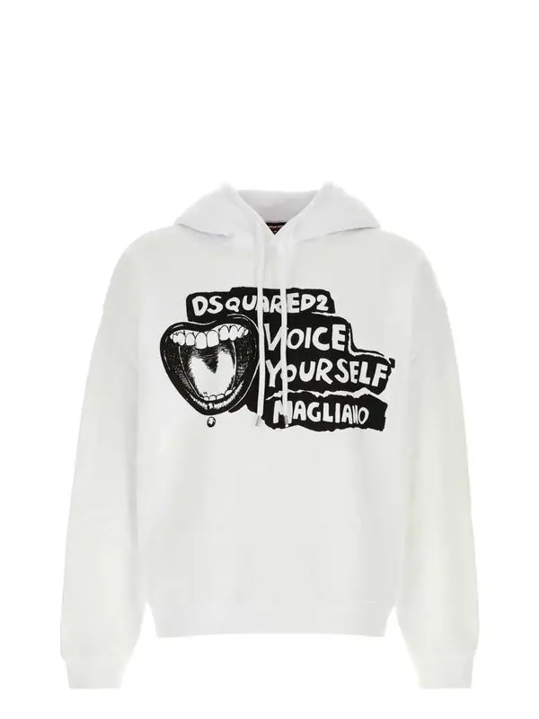 Dsquared2 X Magliano Cotton Sweatshirt - White