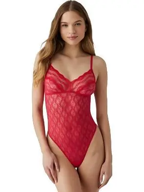 Wacoal Lace Kiss Bodysuit - Crimson Red