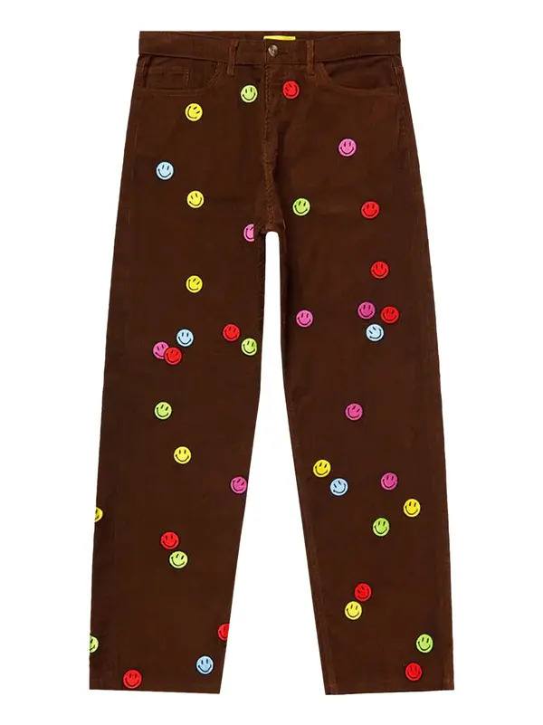 MARKET Smiley Contemporary Art Pants - Brown