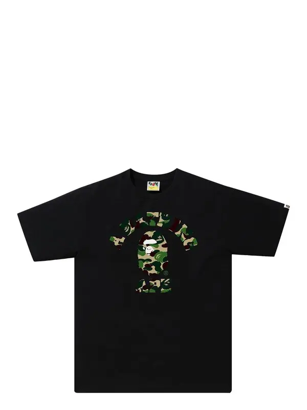 A BATHING APE Abc Camo College Tee /green - Black