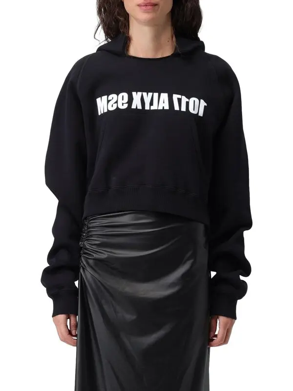 1017 Alyx 9sm Cropped Sweatshirt - Black