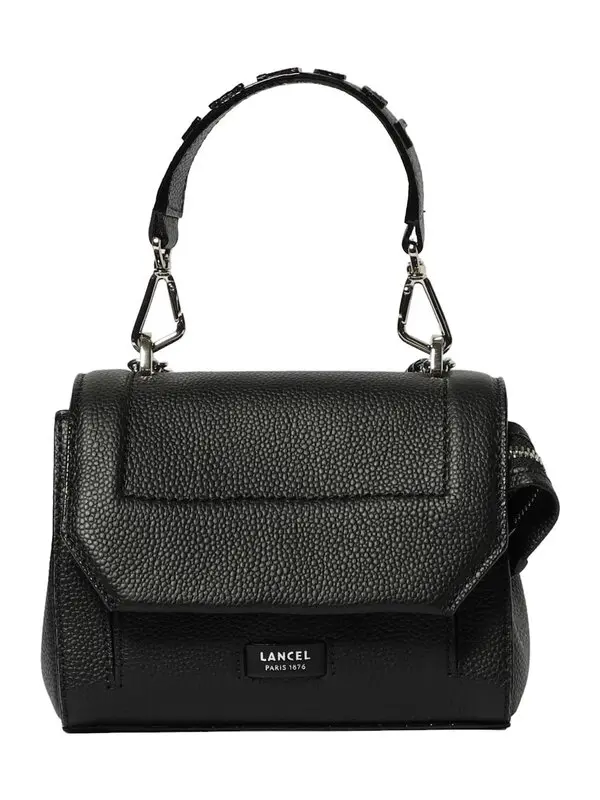 LANCEL Textured Leather Mini Bag - Black