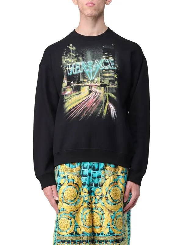Versace Cotton Sweatshirt - Black