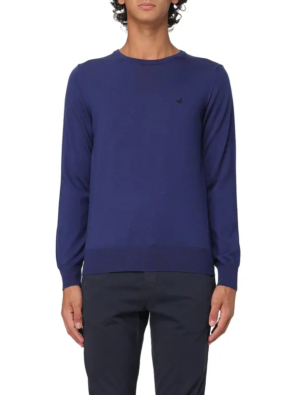 BROOKSFIELD Pullover Sweater - Gnawed Blue