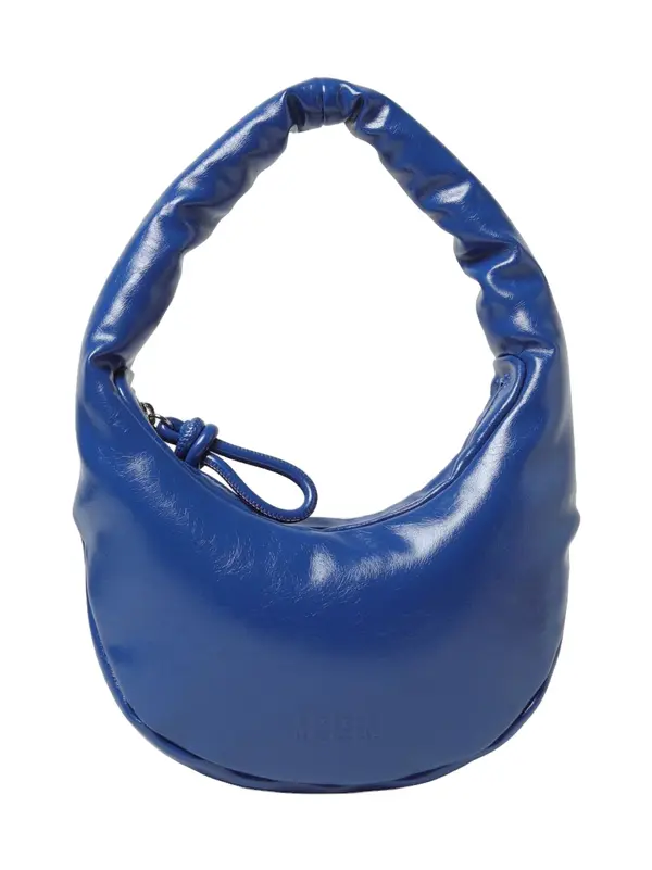 MSGM Natural Grain Synthetic Nappa Bag - Blue