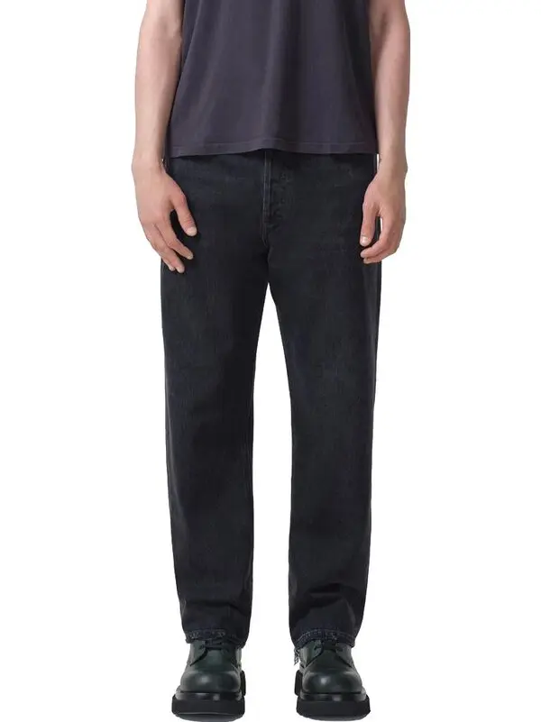 AGOLDE 90s Organic Cotton Straight Leg Jeans - Tar (washed Black)