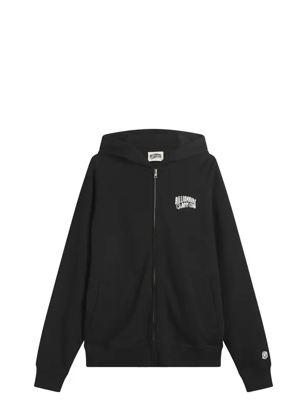 BILLIONAIRE BOYS CLUB Arch Logo Zip Through Hoodie - Black