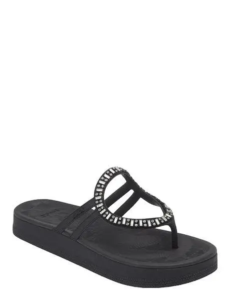 Sanuk Sunshine Crystal Platform Sandal - Blk