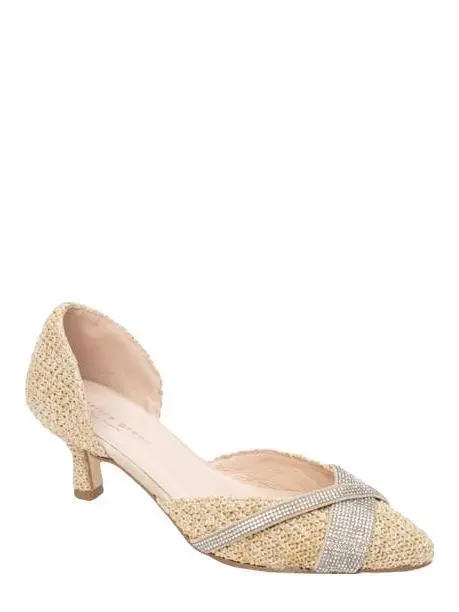 PATRICIA GREEN Milan D'orsay Pump - Natural Raffia