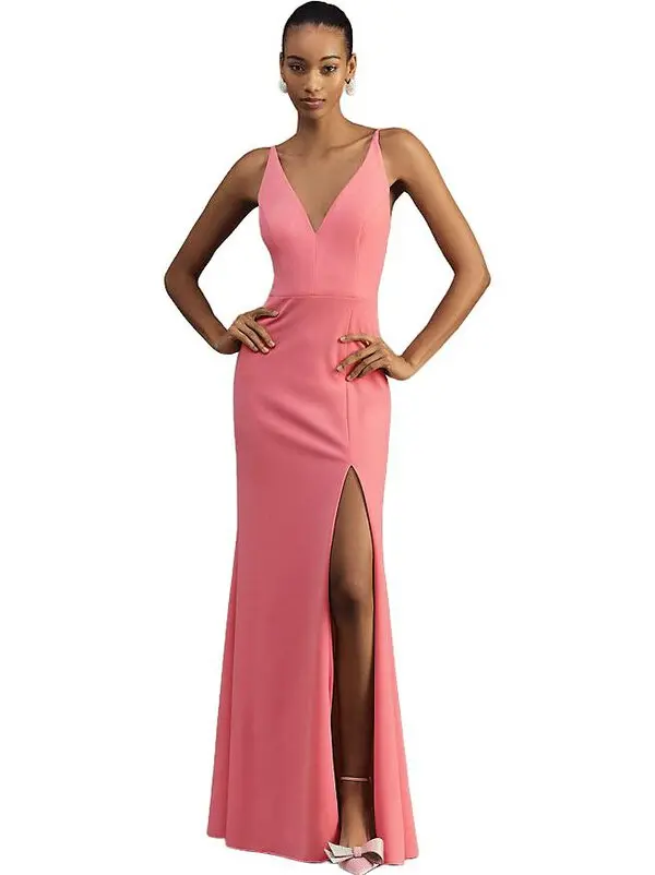 Bhldn Stella Sleeveless V-neck Maxi Dress - Peony Pink