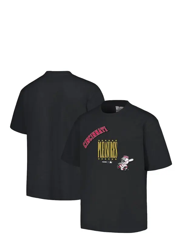 PLEASURES Cincinnati Reds Repurpose T-shirt - Black
