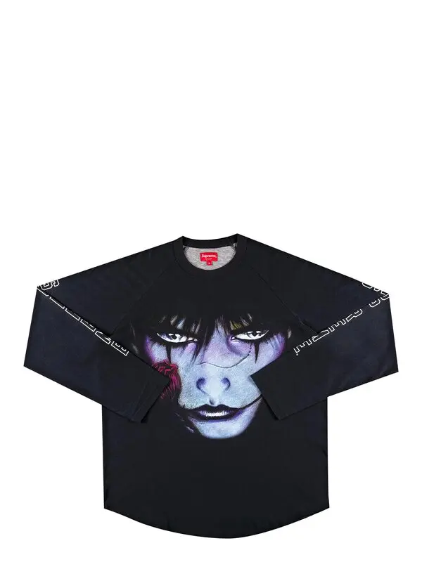 Supreme X The Crow Raglan Long-sleeve Top - Black