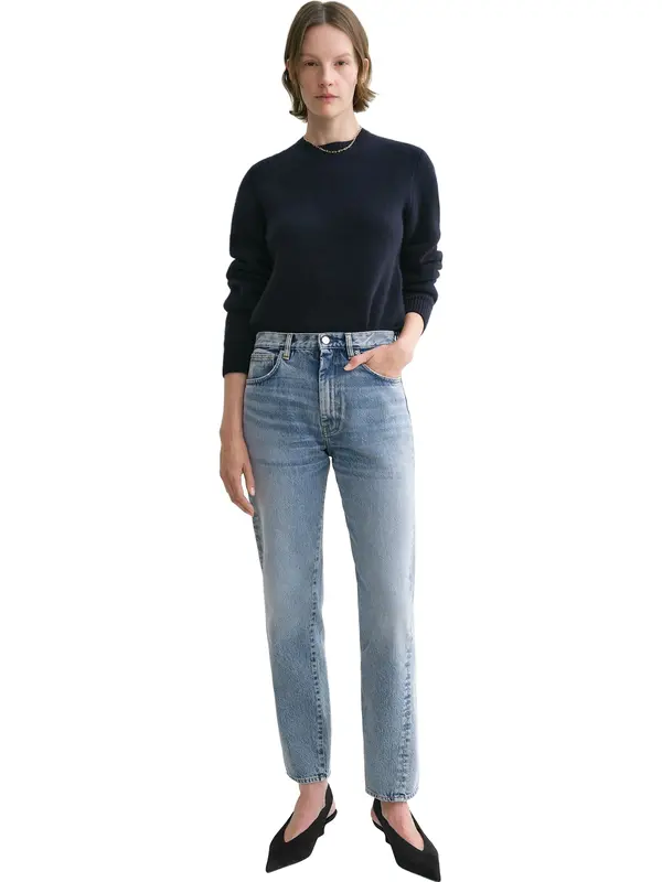TOTEME Twisted Seam Jeans - Worn Blue