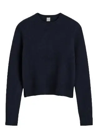 TOTEME Cashmere Cable Knit Sweater - Black