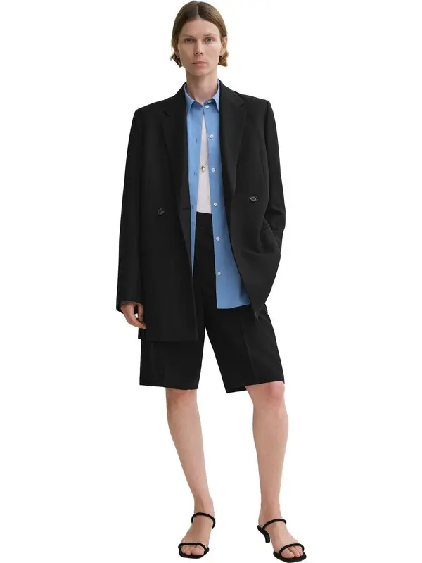 TOTEME Double-breasted Blazer - Black