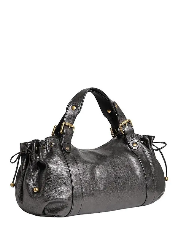 Gerard Darel 24h Leather Tote - Gray