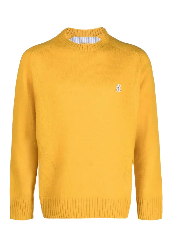UNDERCOVERISM Logo-patch Wool Jumper - Yellow