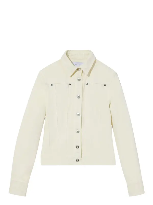 Proenza Schouler White Label Buttoned Panelled Denim Jacket - Neutrals