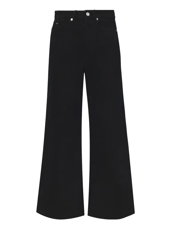 Proenza Schouler White Label Cropped Flare Jeans - Black