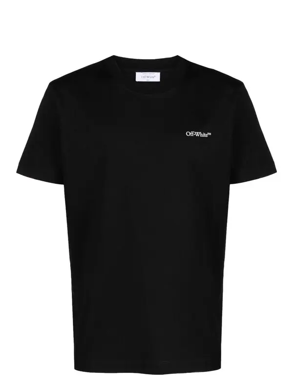 Off-White Arrows-print Cotton T-shirt - Black