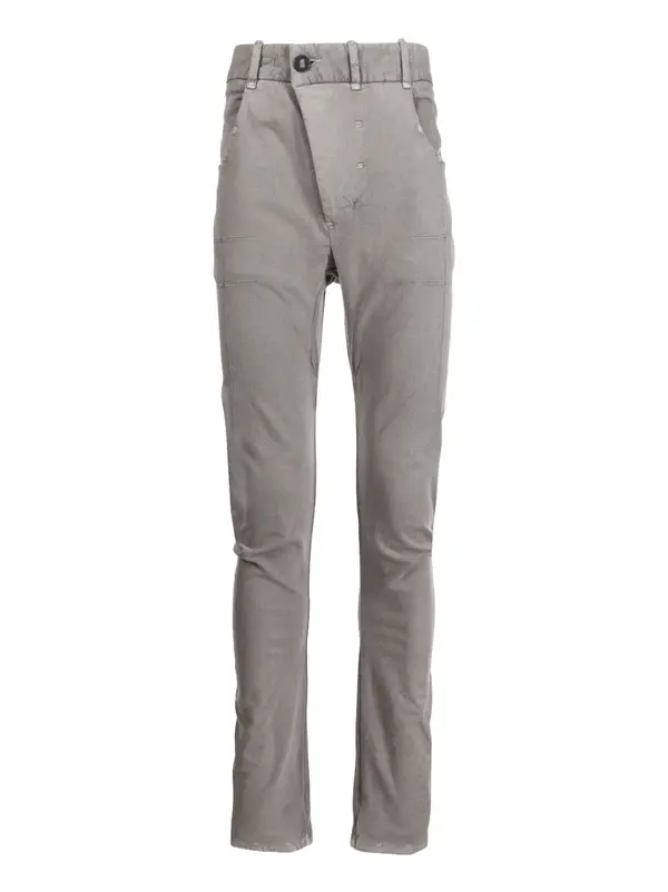 Boris Bidjan Saberi 11 Mid-rise Skinny Trousers - Grey