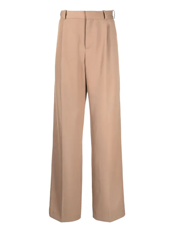 BOTTER Pressed-crease Wide-leg Trousers - Brown