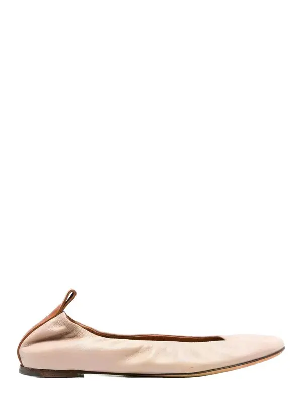 LANVIN Leather Ballerina Shoes - Pink