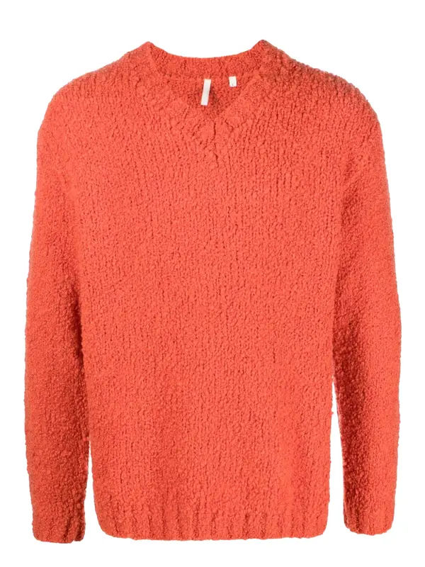 SUNFLOWER Aske Fleece-texture Jumper - Orange