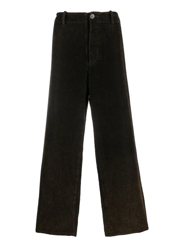 UMA WANG Wide-leg Corduroy Trousers - Brown