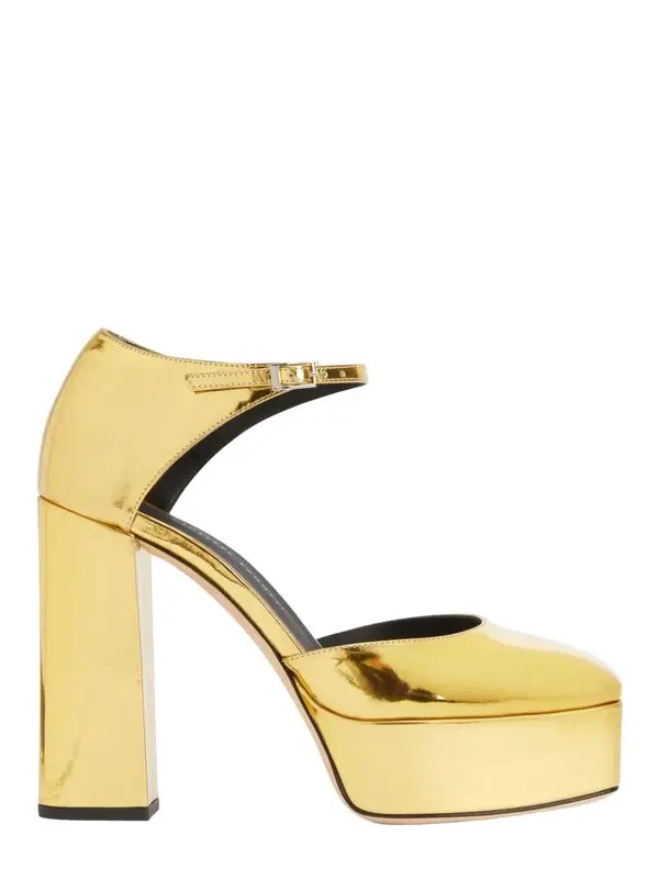 GIUSEPPE ZANOTTI Bebe 105mm Platform-sole Sandals - Gold