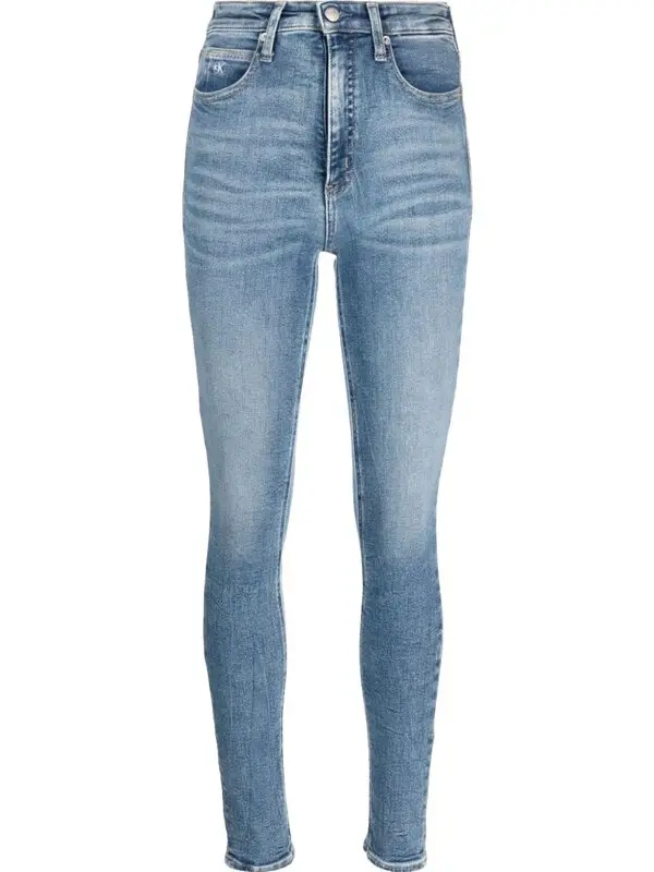 Calvin Klein High-rise Skinny Jeans - Blue