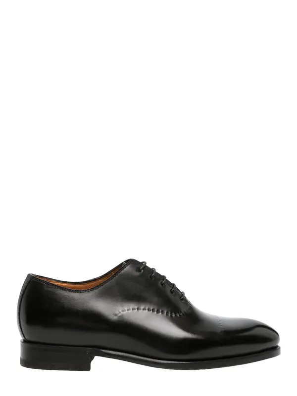 Bontoni Lace-up Leather Oxford Shoes - Black