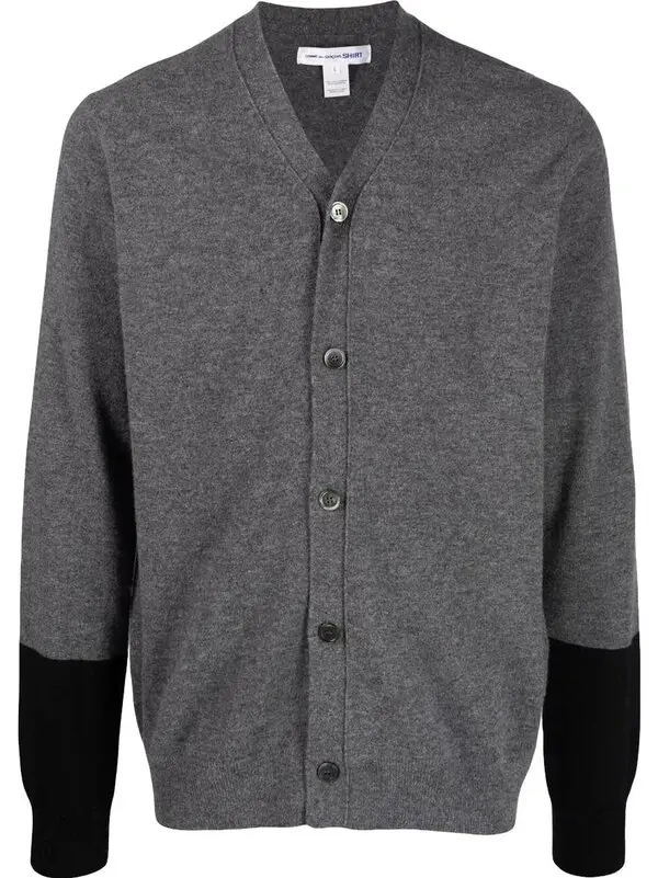 Comme Des Garçons Wool Cardigan - Grey