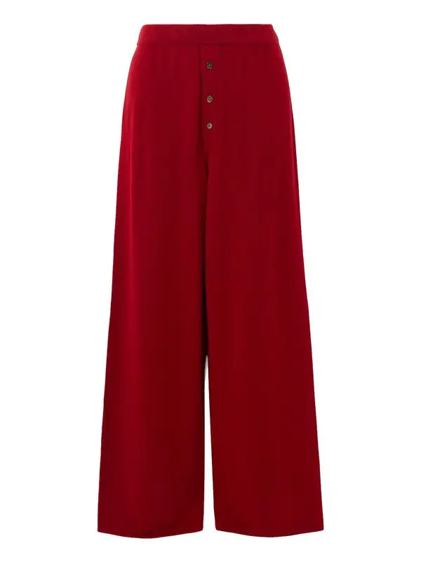 Guest In Residence Everywhere Cashmere Track Pants - Red