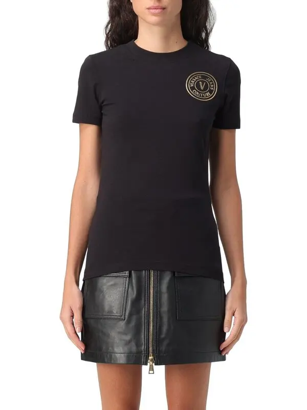 Versace Cotton Logo T-shirt - Black