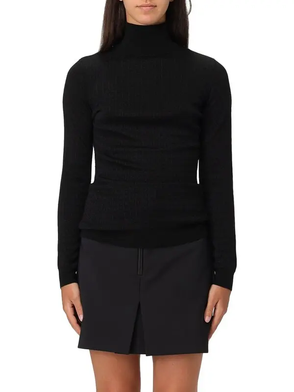 Elisabetta Franchi Fine Knit Turtleneck Sweater - Black