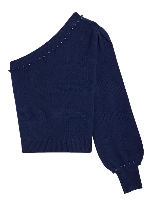 Cami Nyc Virginia Merino Wool Sweater - Navy