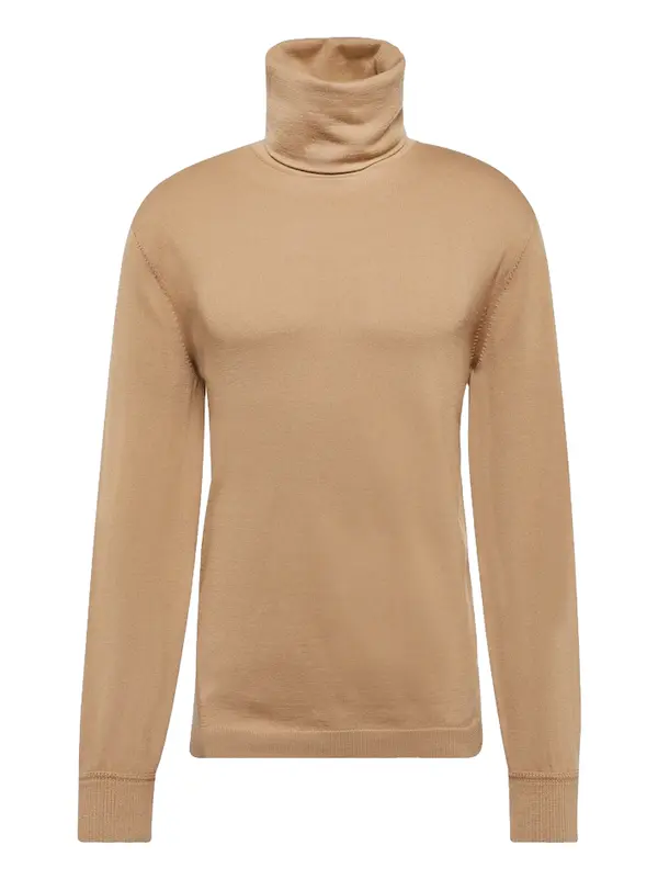 Zegna Wool Turtleneck Sweater - Beige