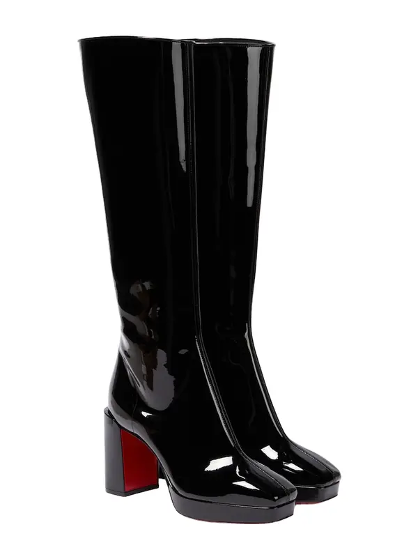 CHRISTIAN LOUBOUTIN Alleo 90 Knee-high Boots - Black