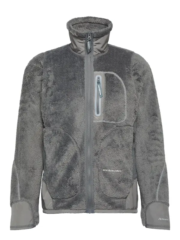 AND WANDER High Loft Fleece Jacket - Grey